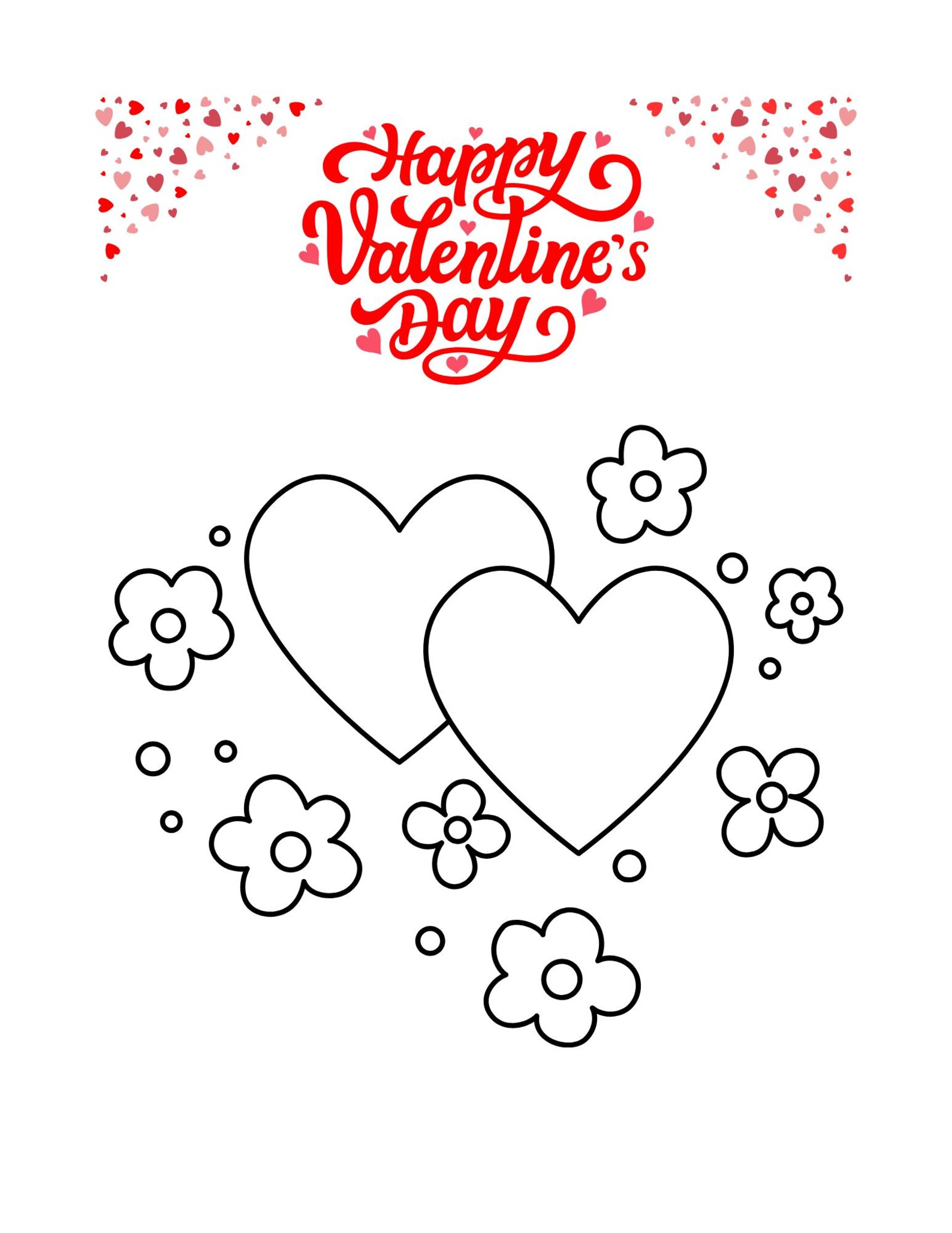 8 Bundle, Coloring Page, Valentine Day Coloring, Bundle Coloring Pages ...