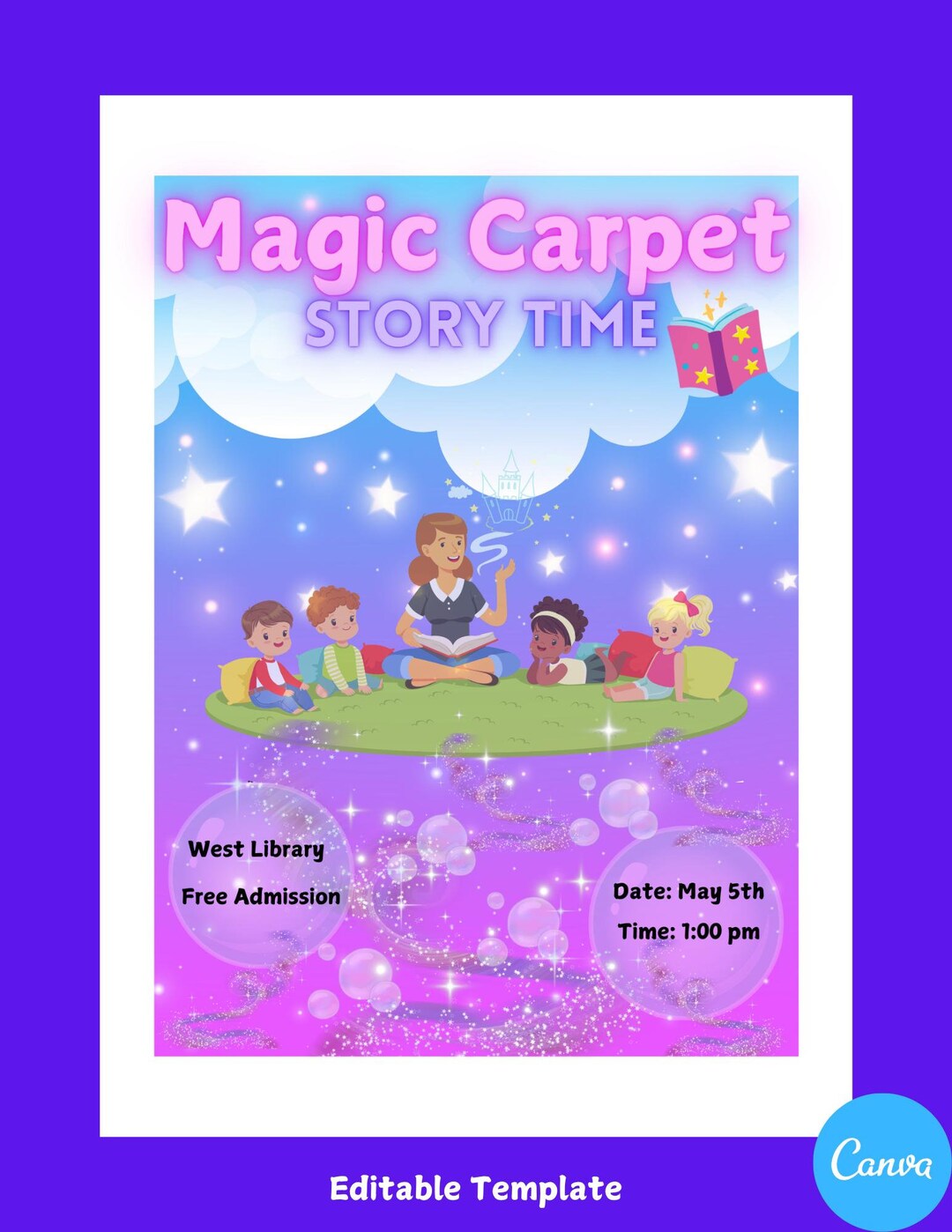 Story Time, Kids Theme, Magic Carpet, Kids Stories, Library, Kids ...