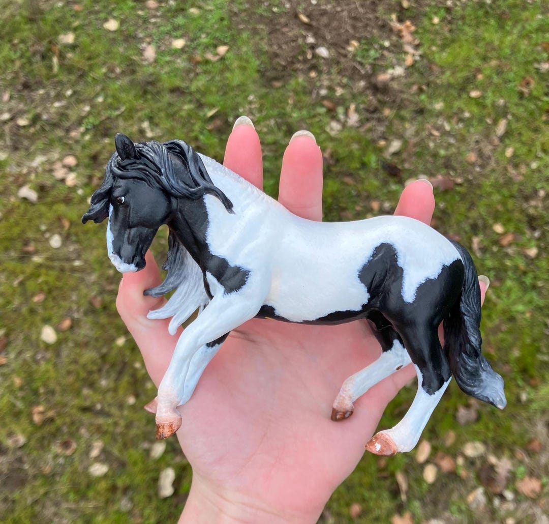 20% OFF** OOAK Collecta Forest Horse Model Horse Repaint "pepper ...