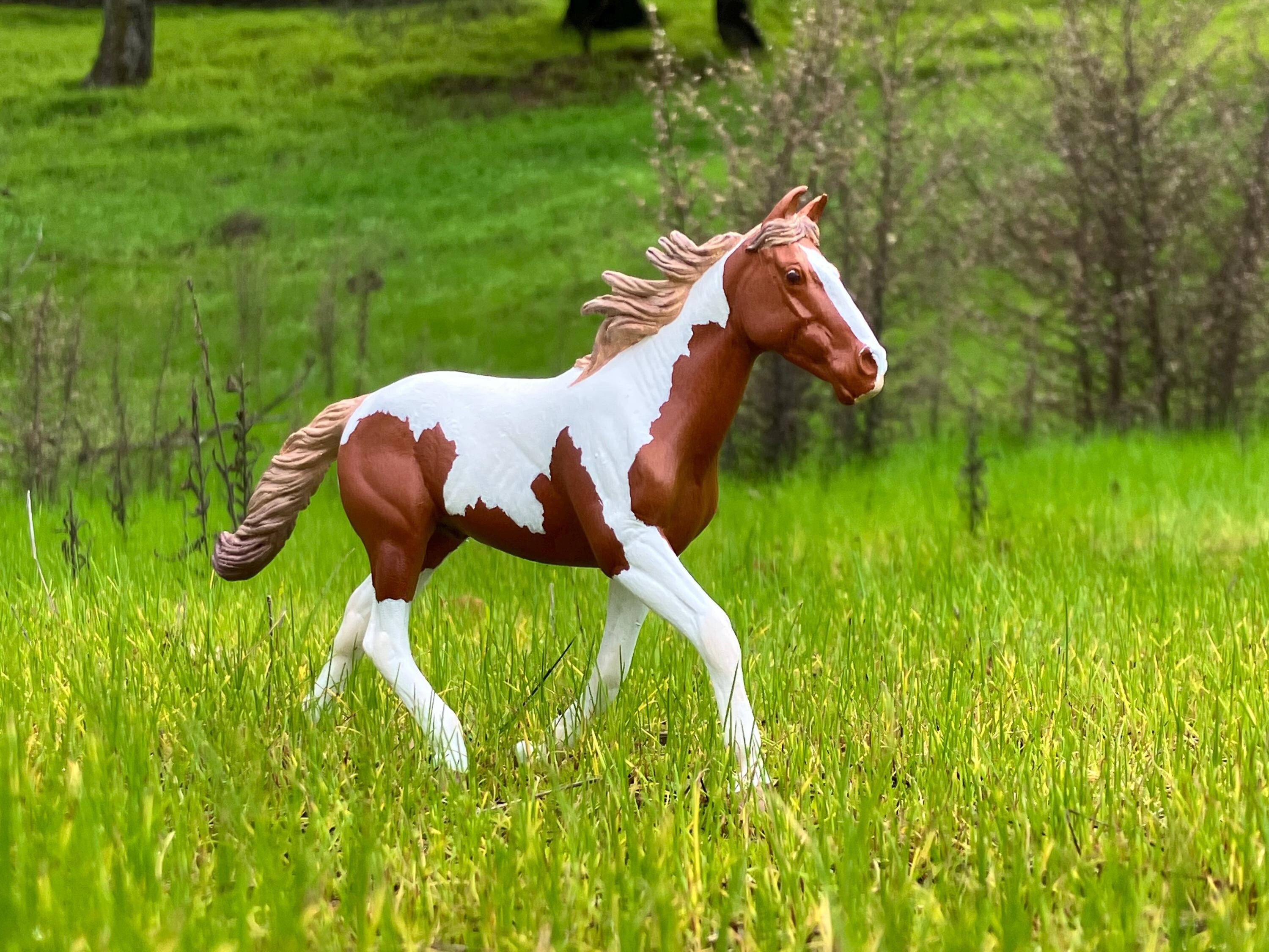 OOAK Collecta Standardbred Model Horse Repaint harleycollecta ...