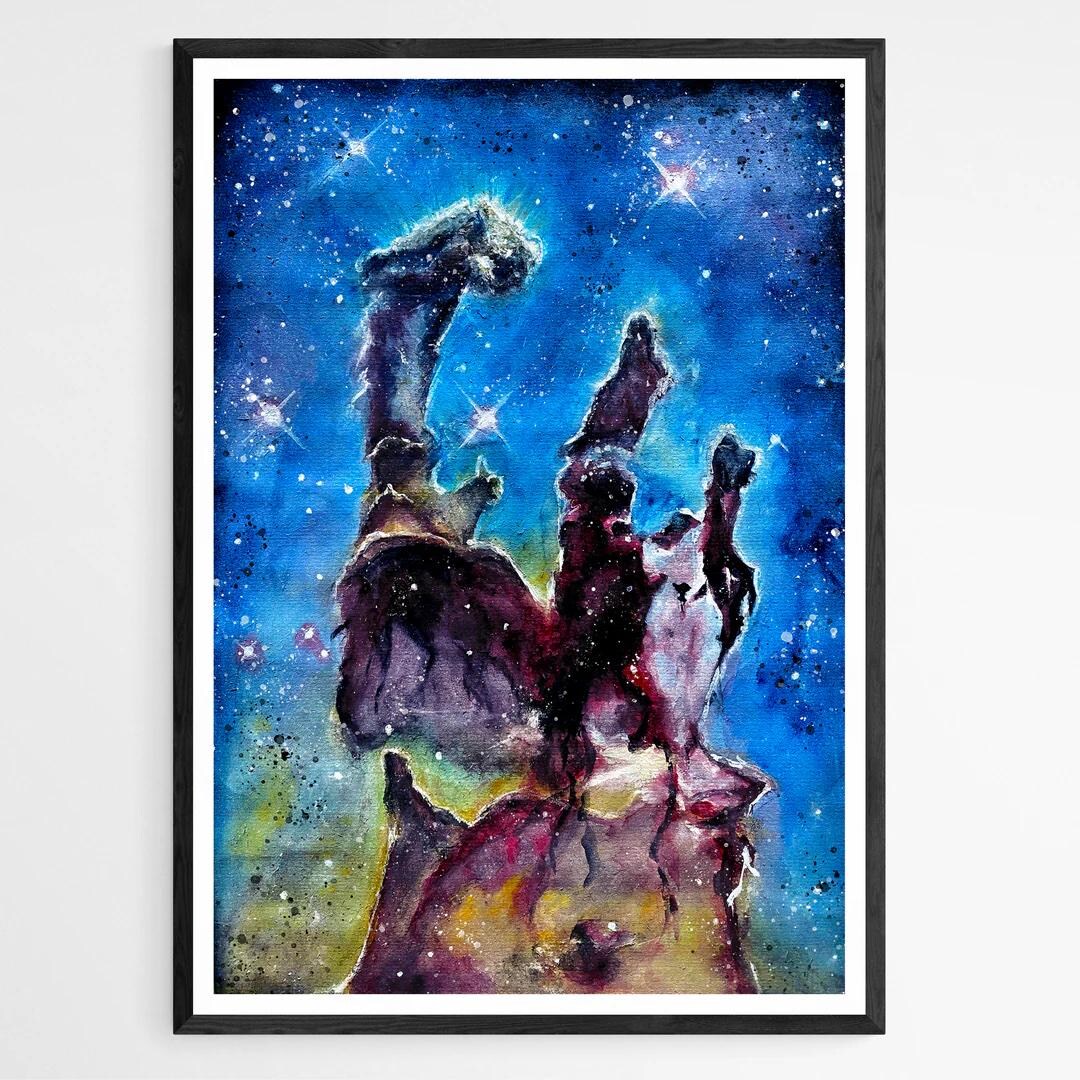 The Pillars of Creation - Watercolour Print - A5/A4/A3/A2 - Etsy