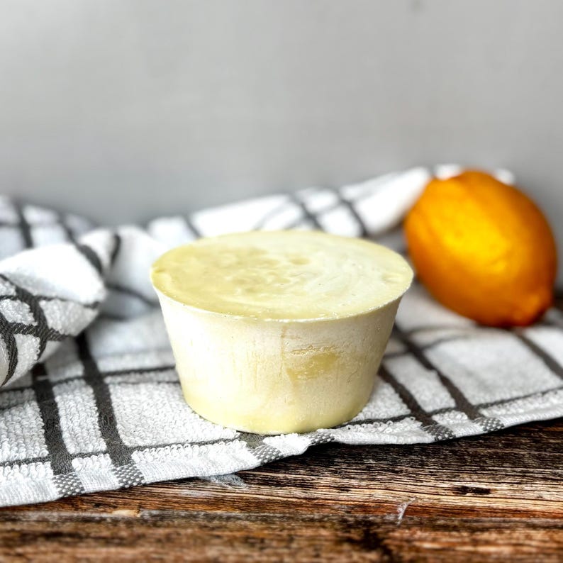 Natural Solid Dish Soap With Brush and Ramekin, Large Essential Oils ...