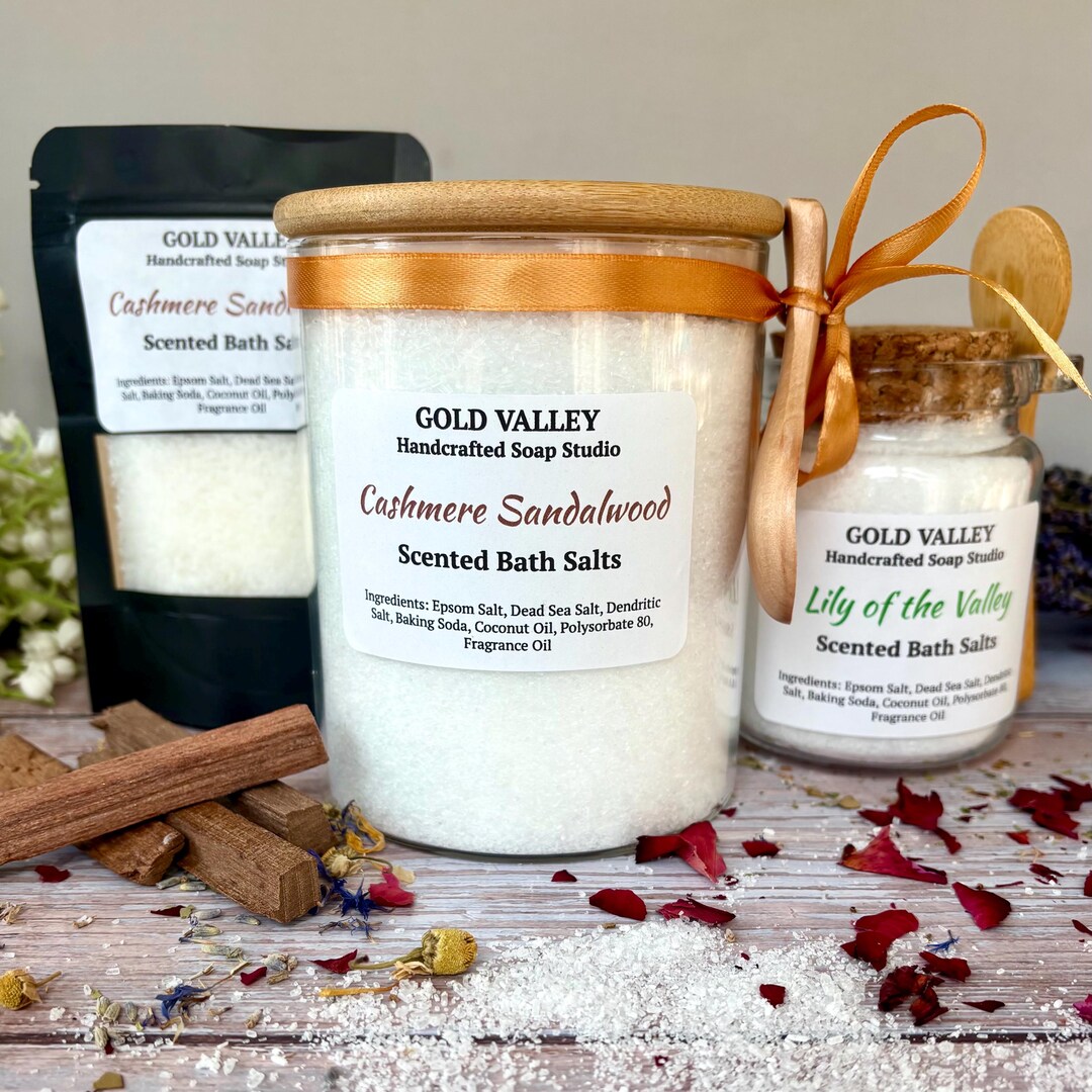 Handcrafted Scented Bath Salts: Natural Luxury Bath Soak - Etsy