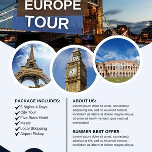 Simple Travel Templates for Travel Agents for Social Media or Print in ...
