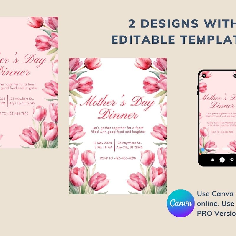 Tulip Invitation - Etsy