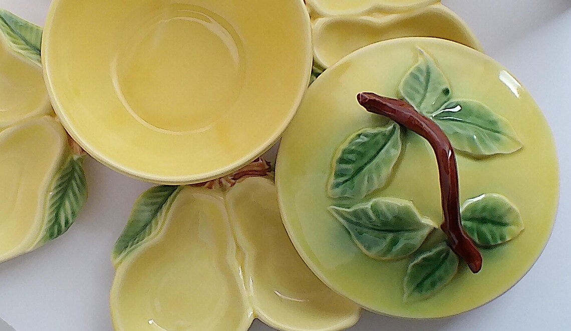 Belmar California Pottery 6 Piece Serving Dishes Pear Shape - Etsy