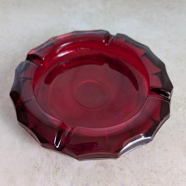 Red Ashtray - Etsy
