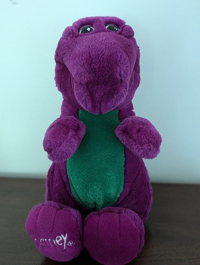 Barney the Purple Dinosaur Plush Toy - Etsy