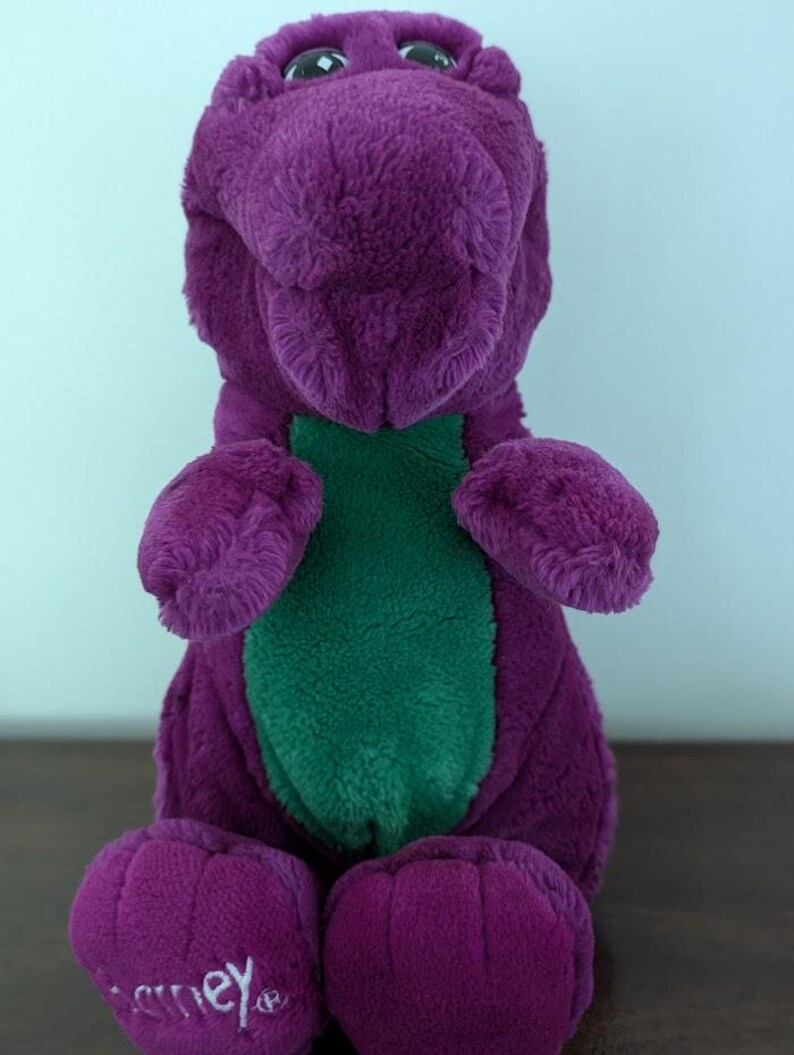 Barney the Purple Dinosaur Plush Toy - Etsy