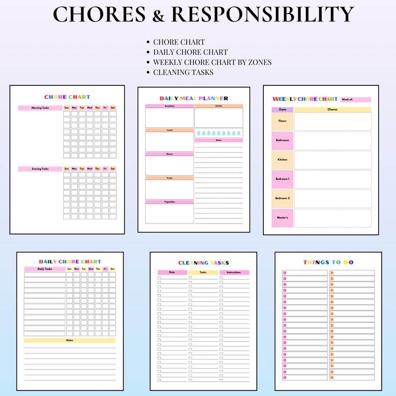 ADHD Kids Planner Printable | Executive Function Planner for ADHD ...