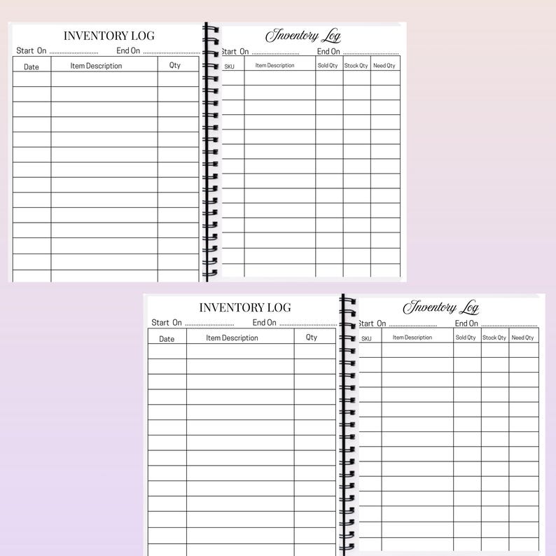 5 Tracker Bundle for Small Business | Product Inventory Management ...