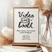 Video Guestbook Message Sign, Video Booth Sign Template, Whimsical Hand ...