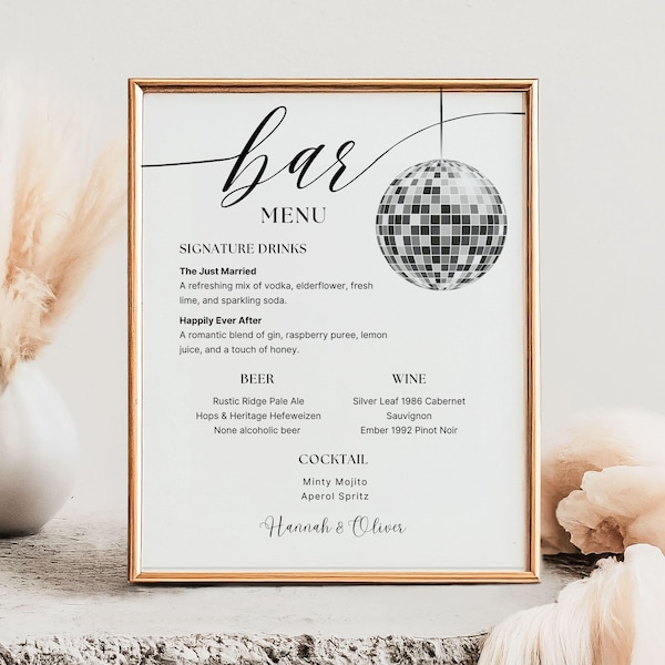 Disco Menu Bar - Etsy UK