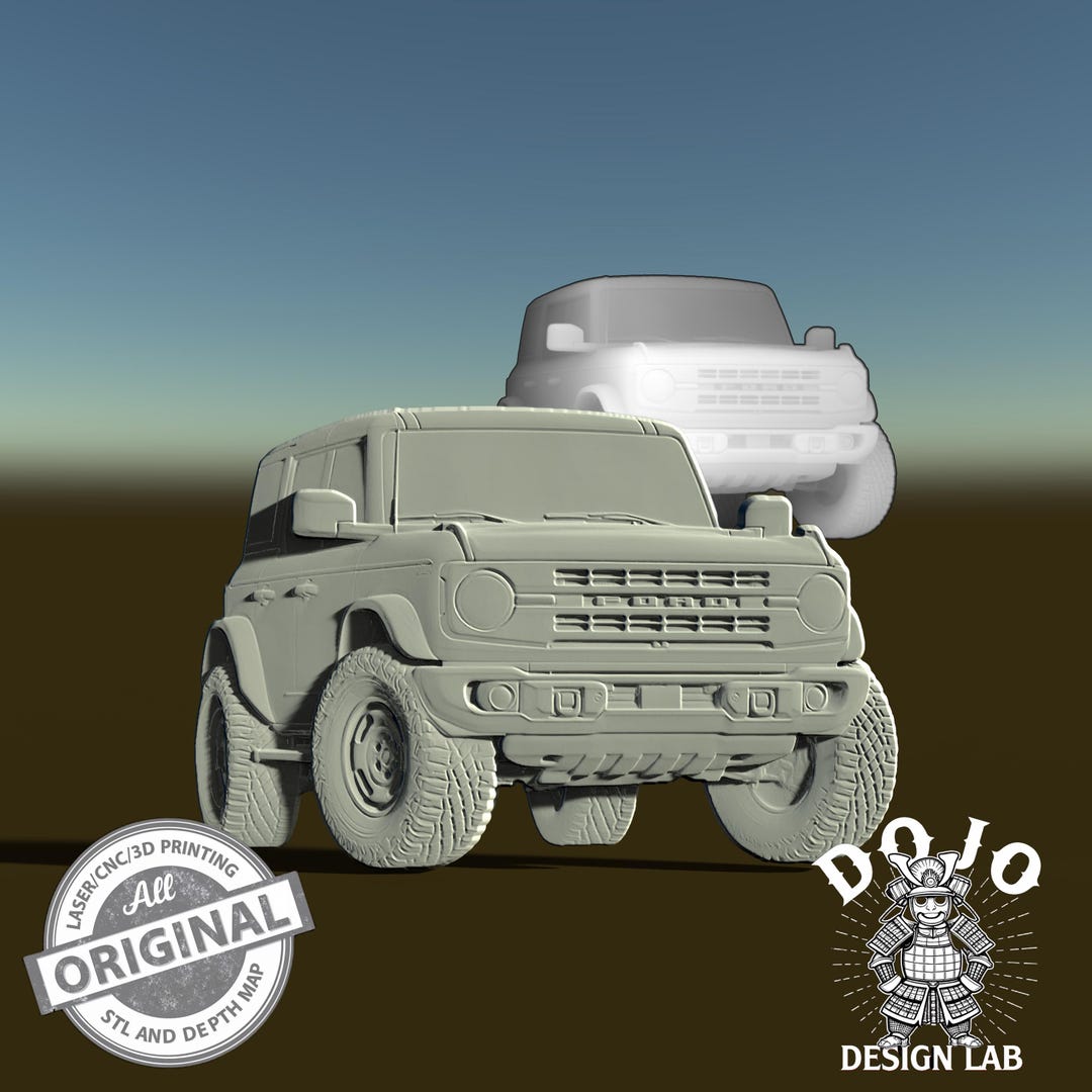 Ford Bronco Relief – 3D STL Model for CNC, 3D Printing & Laser ...