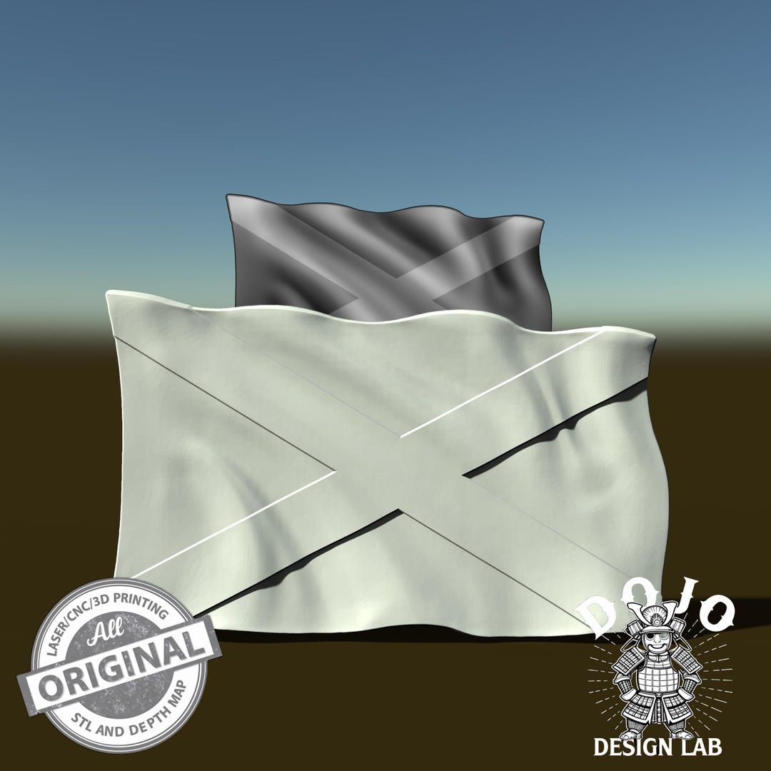 3D STL File for Alabama Flag Relief - Detailed Model for CNC, 3D ...