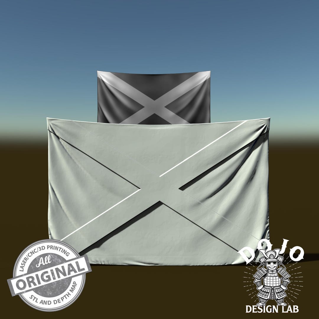 3D STL File for Alabama Flag Relief - Detailed Model for CNC, 3D ...