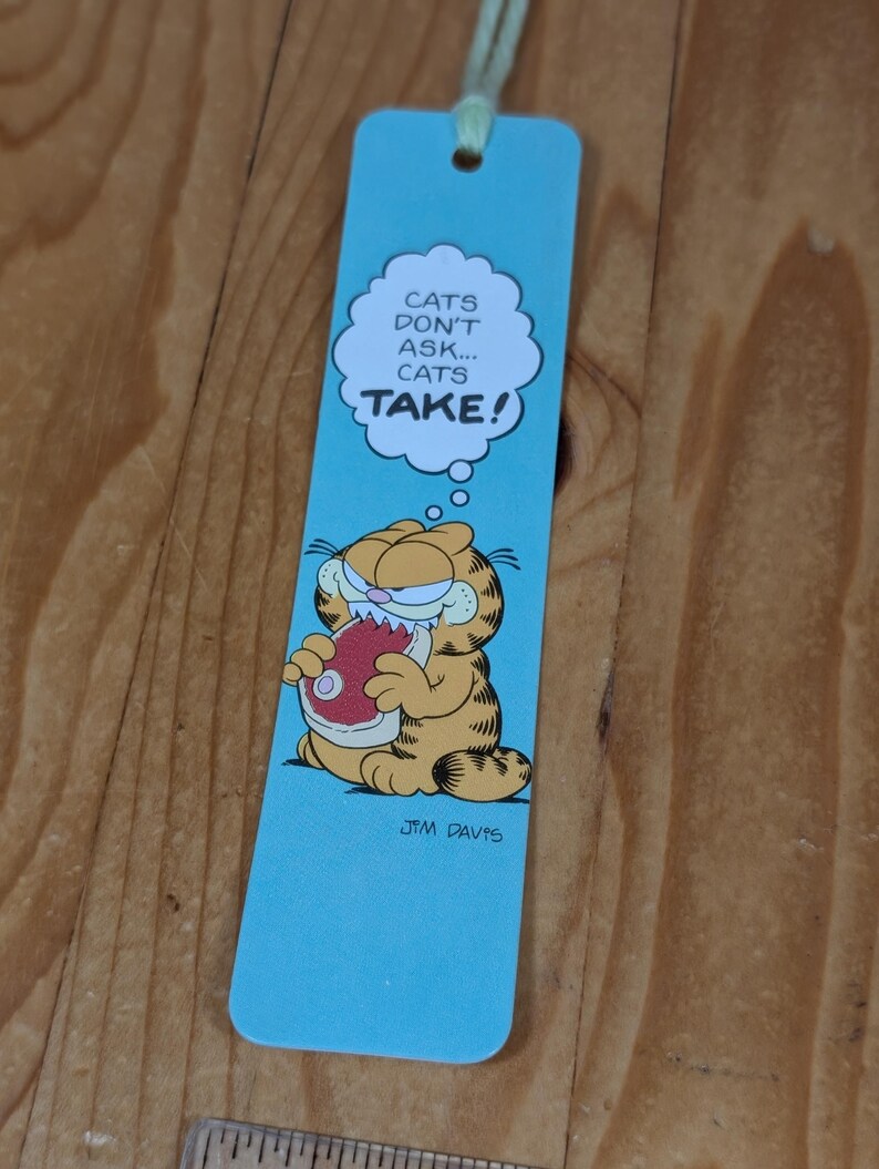 Garfield Bookmarks - Garfield 1978 Bookmark - Jim Davis - Cats Don't ...