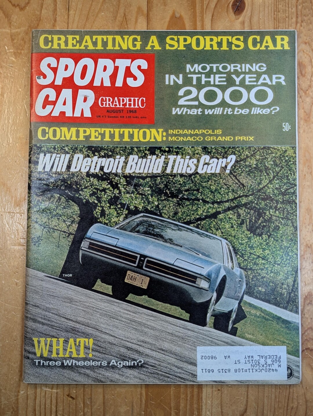 Sports Car Graphic Magazine Featuring Creating a Sports Car Motoring in ...