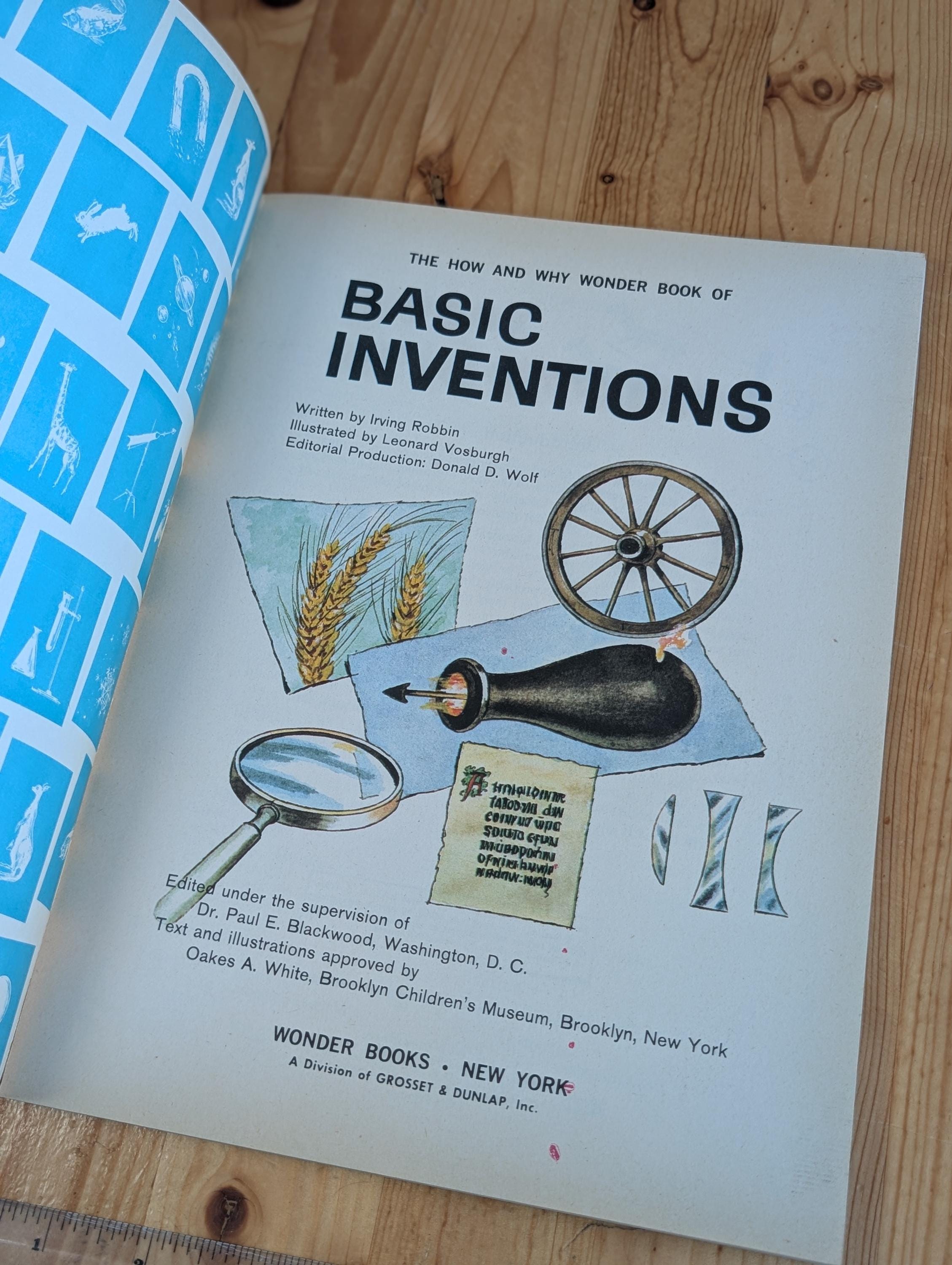 The How and Why Wonder Book of Basic Inventions 1970's Educational ...