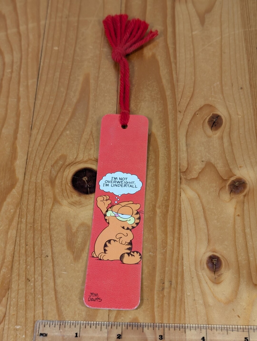 Garfield Bookmarks 1978 - I'm Not Overweight. I'm Undertall Bookmark - Etsy