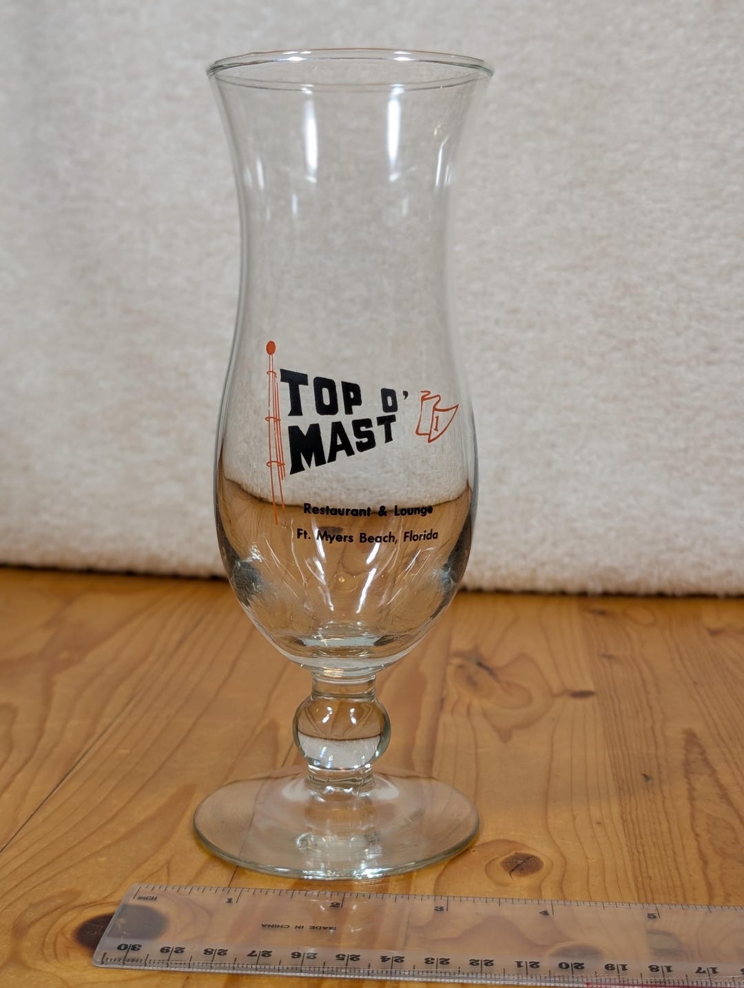 Vintage Top O Mast Restaurant Glass - Fort Myers Beach Florida - Etsy