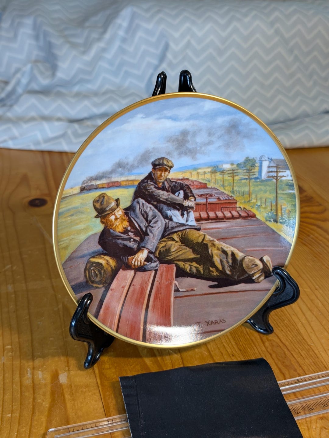 Vintage Christian Bell Plate "the Hobos" by Theodore Xaras - Men of the ...