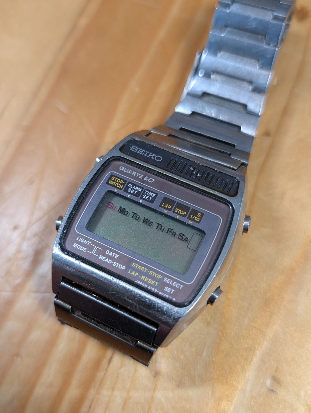 Vintage 1970s Seiko A159-4039G Men's LCD Chronograph Watch - Etsy