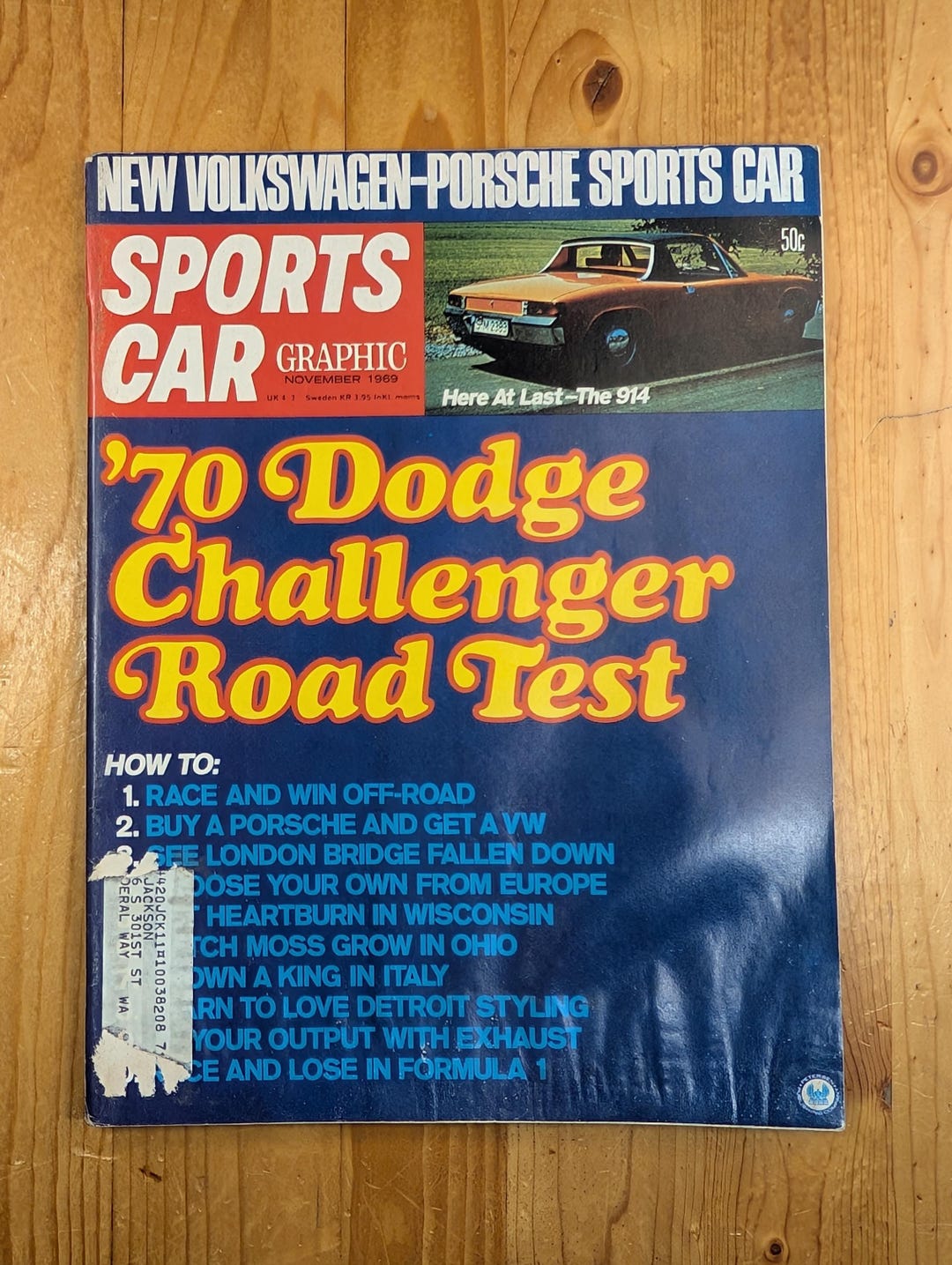 Vintage Sports Car Graphic Magazine, 1970 Dodge Challenger Road Test - Etsy