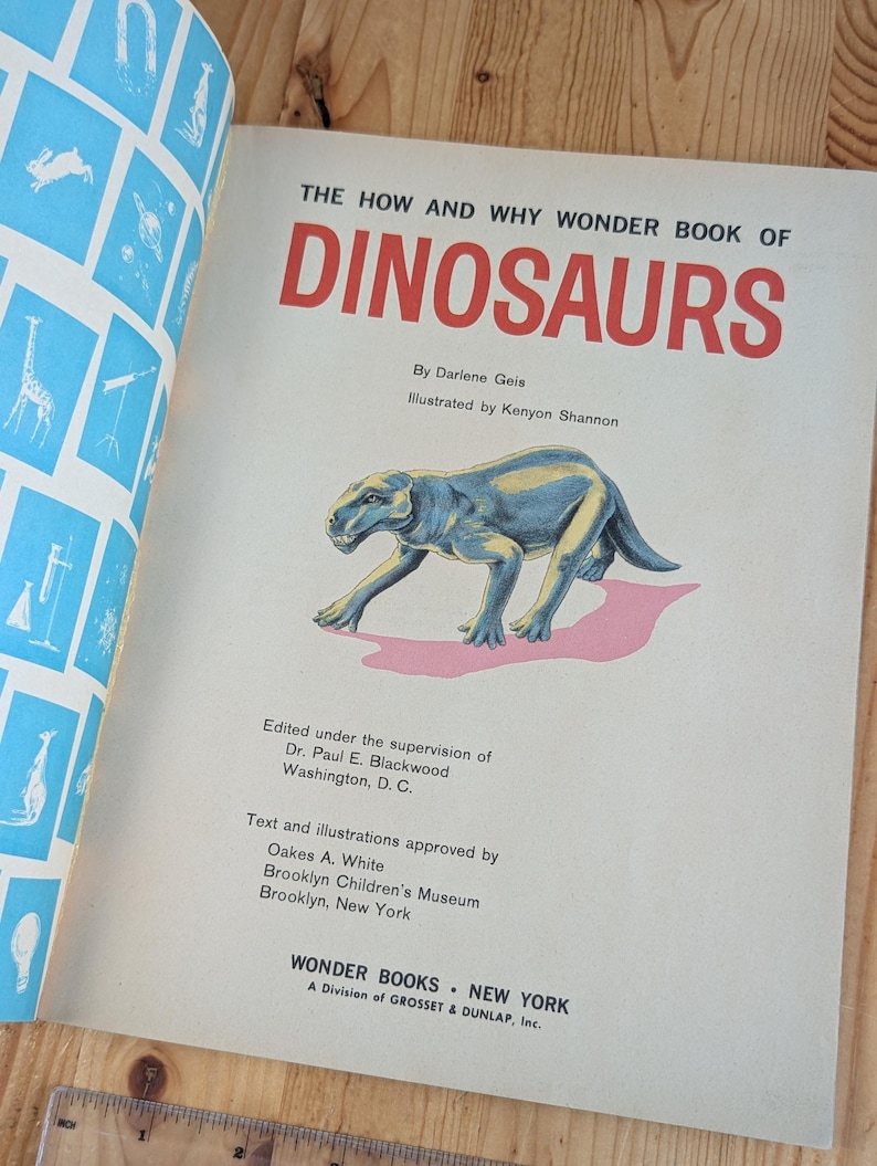 The How and Why Wonder Book of Dinosaurs 1970's Illustrated Children's ...