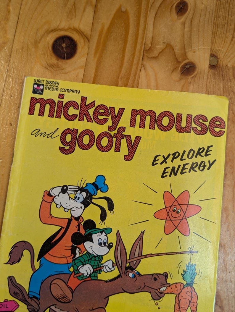 Mickey Mouse and Goofy Explore Energy (1976) Disney Educational - Etsy
