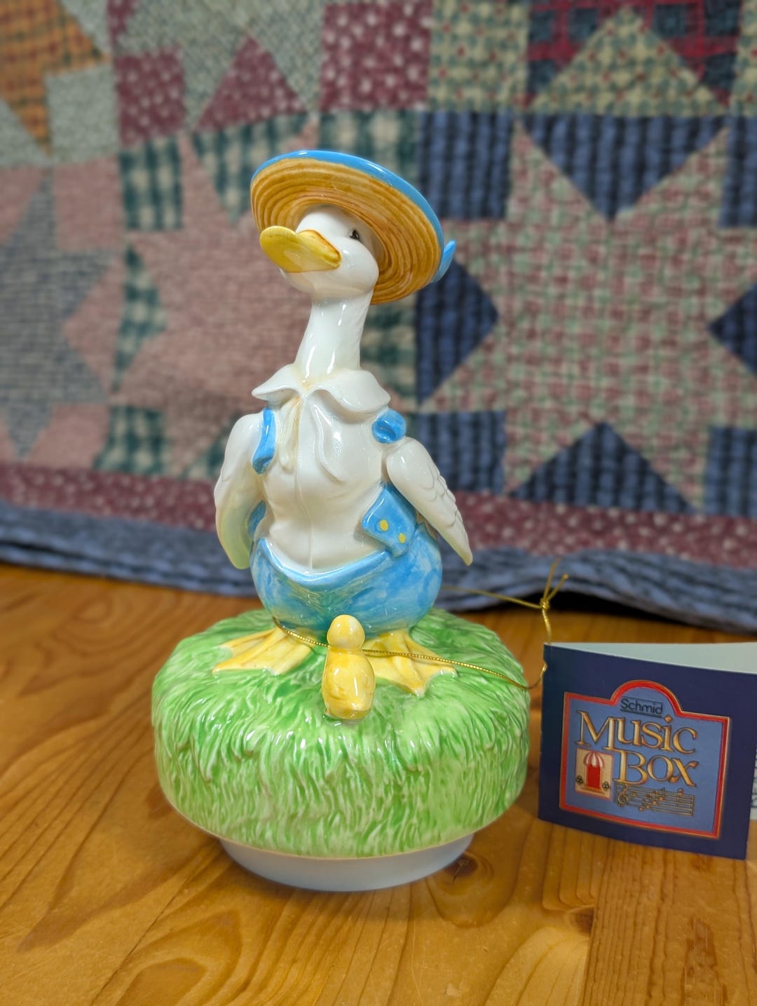 Schmid Beatrix Potter Drake Puddle Duck Music Box Miss Moppet - Etsy