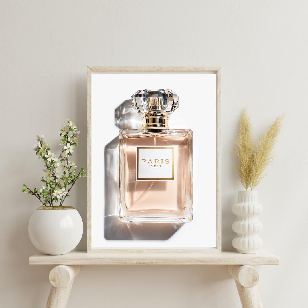 Stylish Perfume Bottle Wall Art, Perfume Bottle Art, Decorative Home ...