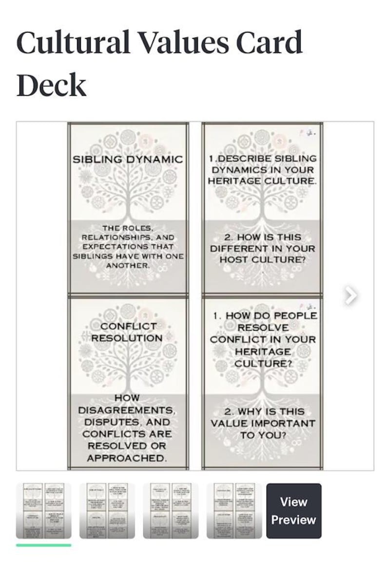 Cultural Values Card Deck (english Edition) - Etsy