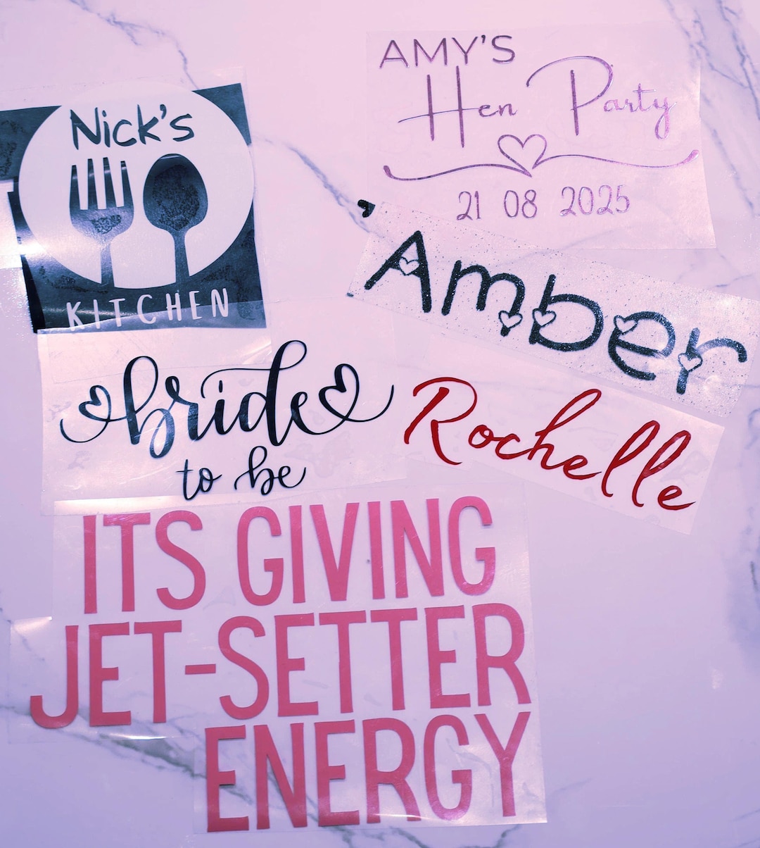 Custom Iron-on Stickers | Personalised HTV Stickers for T-shirts ...