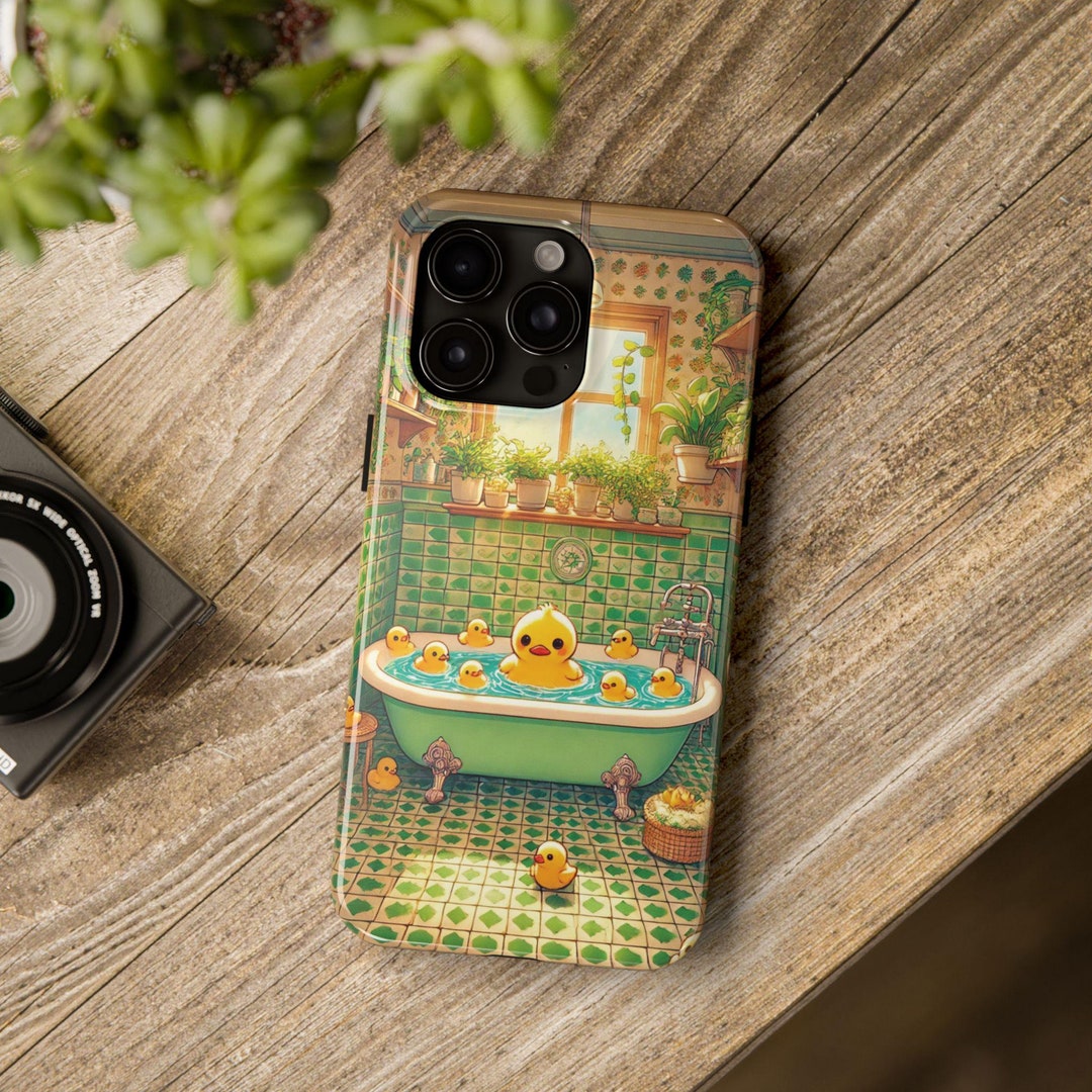 Vintage Rubber Duck Oasis Phone Case - Cozy Retro Charm, Fun Phone ...