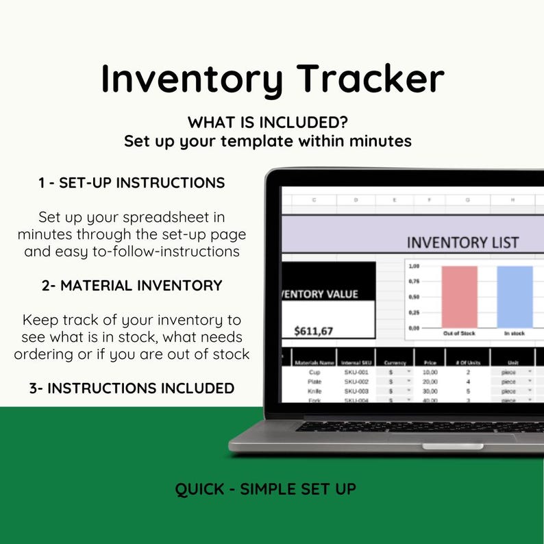 Inventory Tracker Google Sheets Inventory Manager Sidehustle Inventory ...