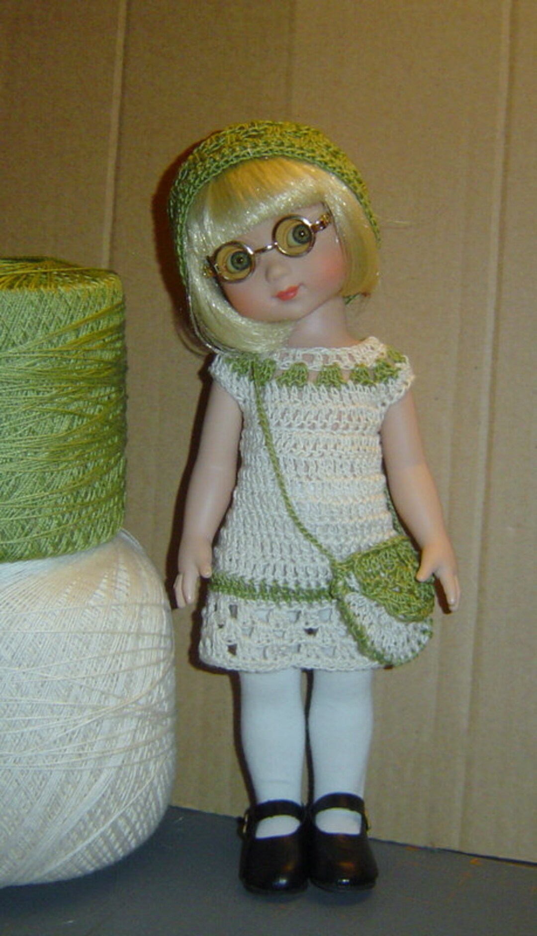 PDF Pattern 131,granny Square,medium Dolls,crochet 3PC Pattern,doll ...