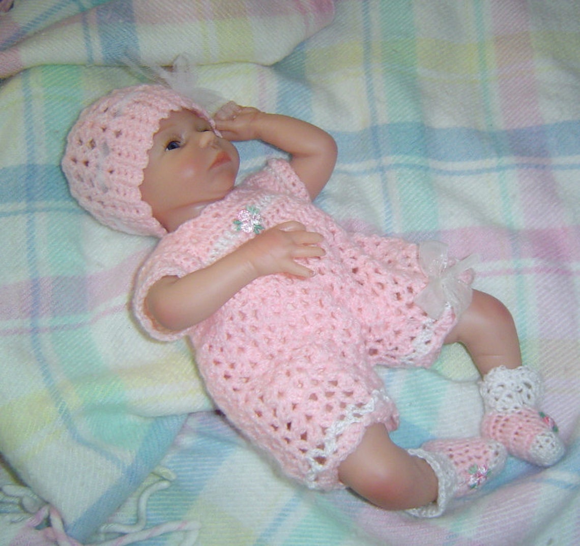 PDF Pattern 089,classic Shells Micro Preemie Pattern,tiny Romper ...