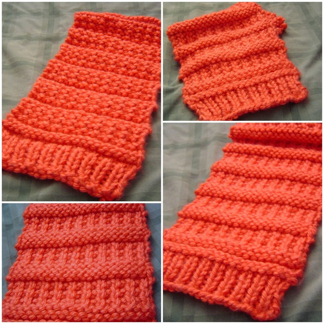 PDF Crochet Pattern 95,reversible Coral Scarf,barrell O Fun Scarf ...
