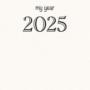 2025 Clean & Simple Planner Minimalist Yearly Planner for Organized ...