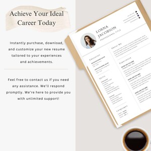 Professional Resume Template | Modern and Editable Design for Job ...