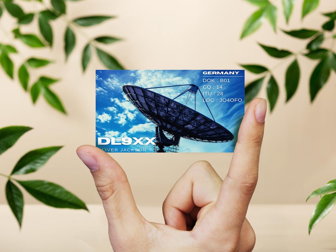 Custom QSL Cards for Ham Radio Operators Personalized Designs, Dxing ...