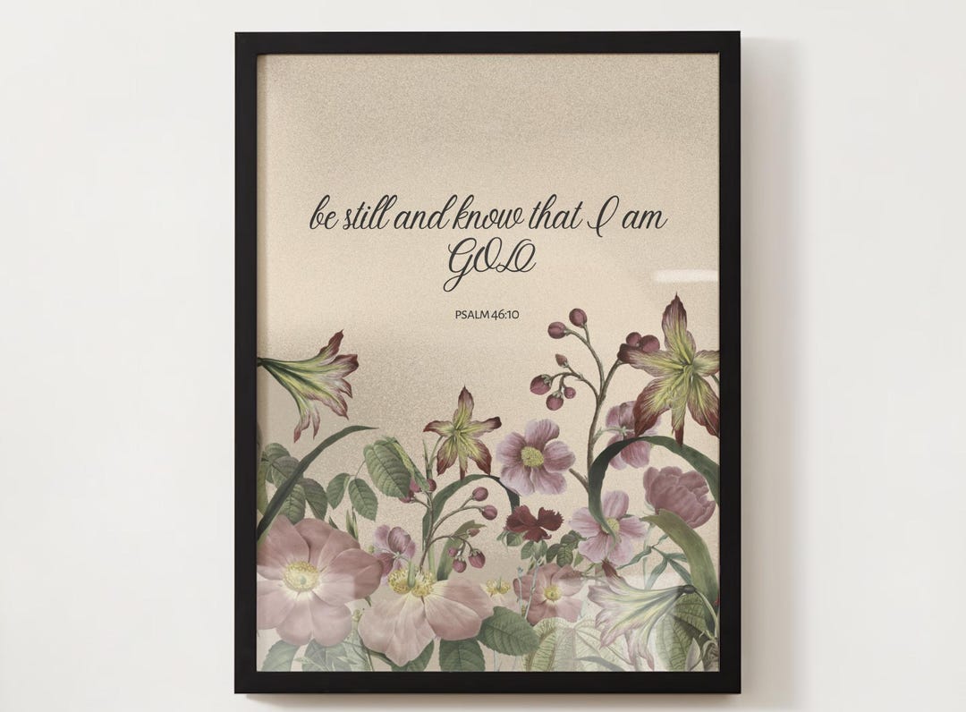 Be Still and Know That I Am GOD Poster - Etsy