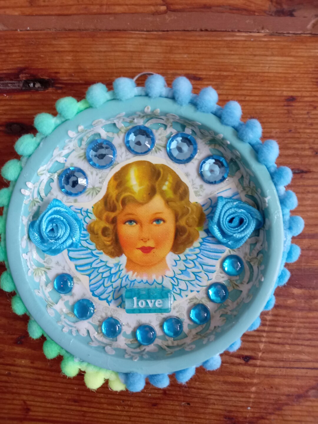 Handmade Whimsical Kitsch Angel Tin Shrine Wall Hanging - Etsy