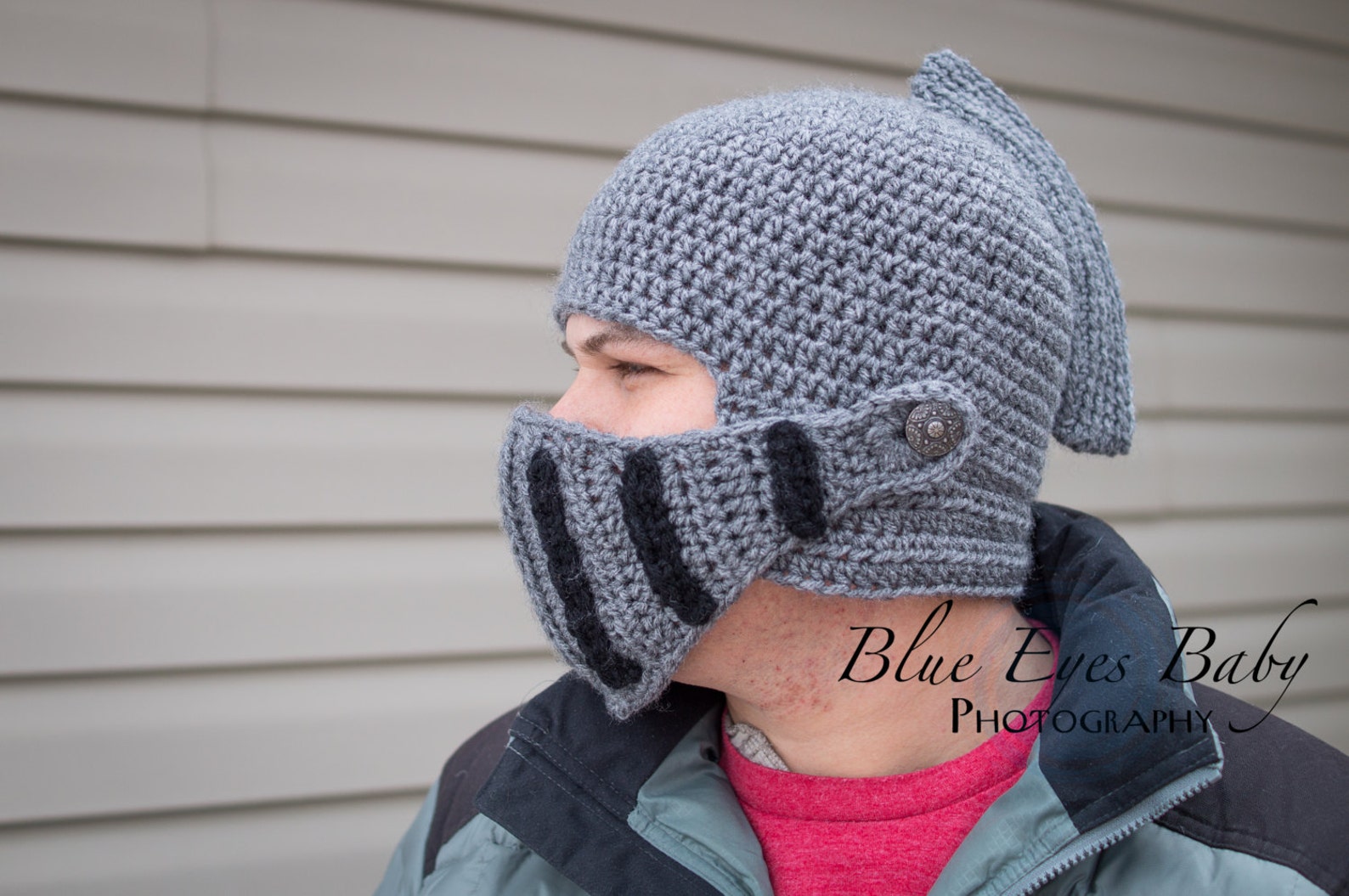 Knight's Helmet Crocheted Hat - Made to Order - Etsy