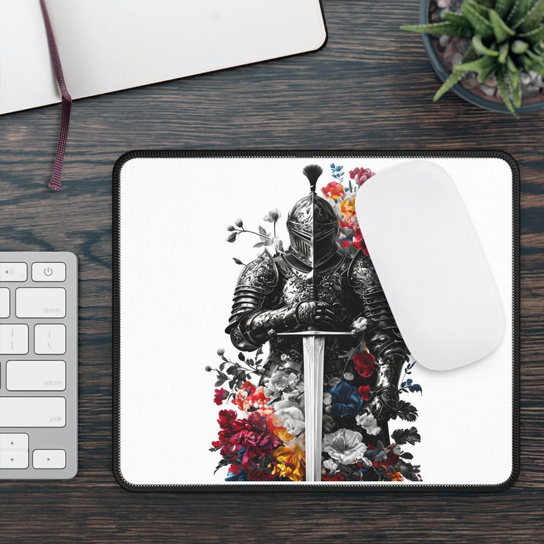 Medieval Templar Knight Art Print: Warrior in Wildflower Meadow (digital Download) - Etsy