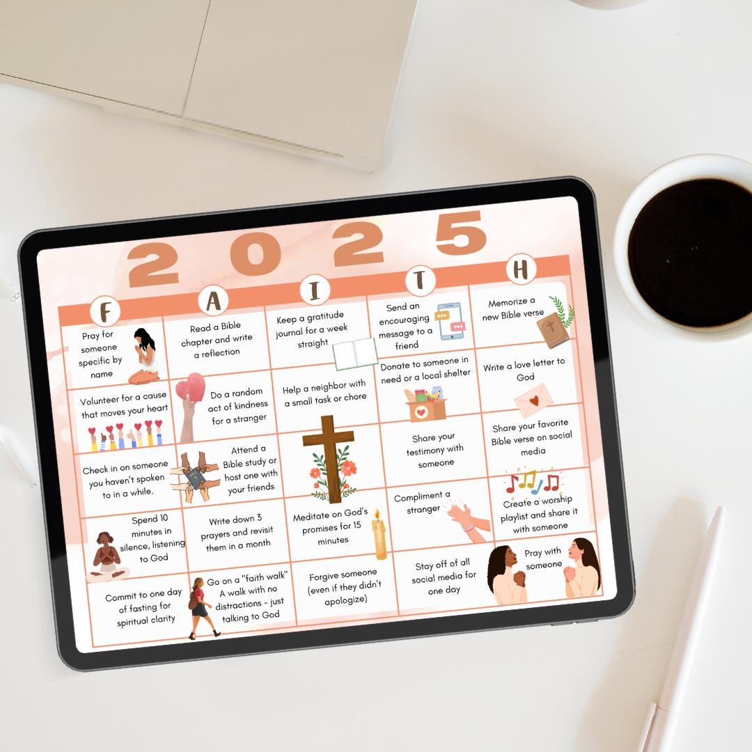 Faith-based Bingo Vision Board for 2025: A Creative Way to Deepen Your ...