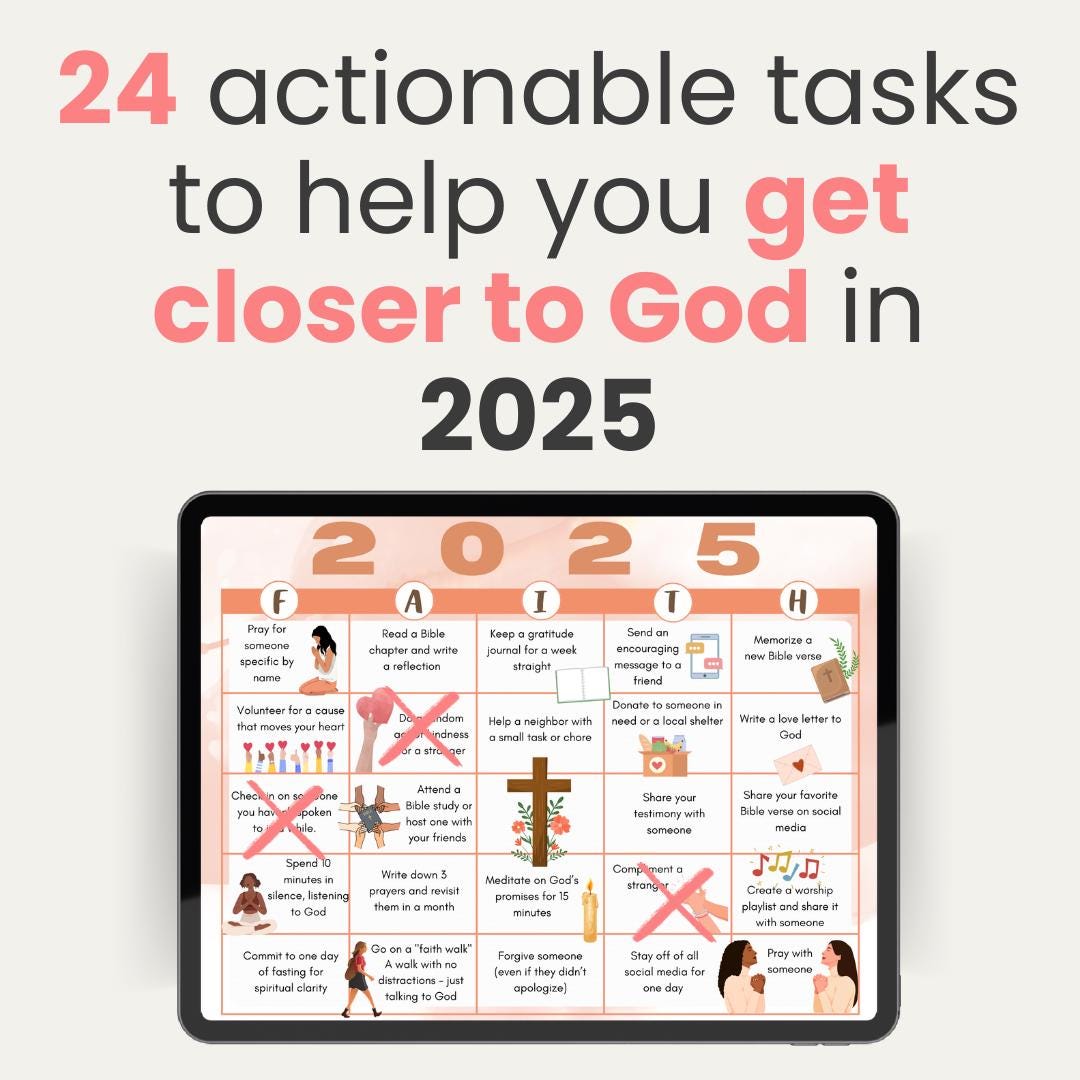 Faith-based Bingo Vision Board for 2025: A Creative Way to Deepen Your ...