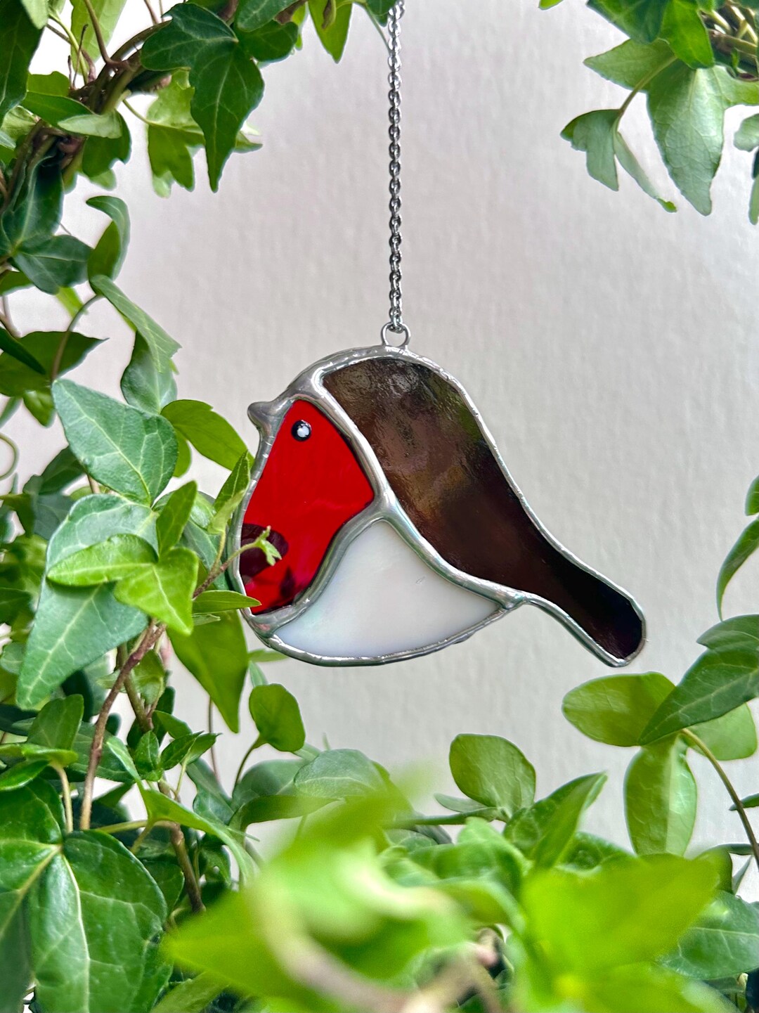 Stained Glass Robin | Gift | Robin Gift | Robin Remembrance Gift ...
