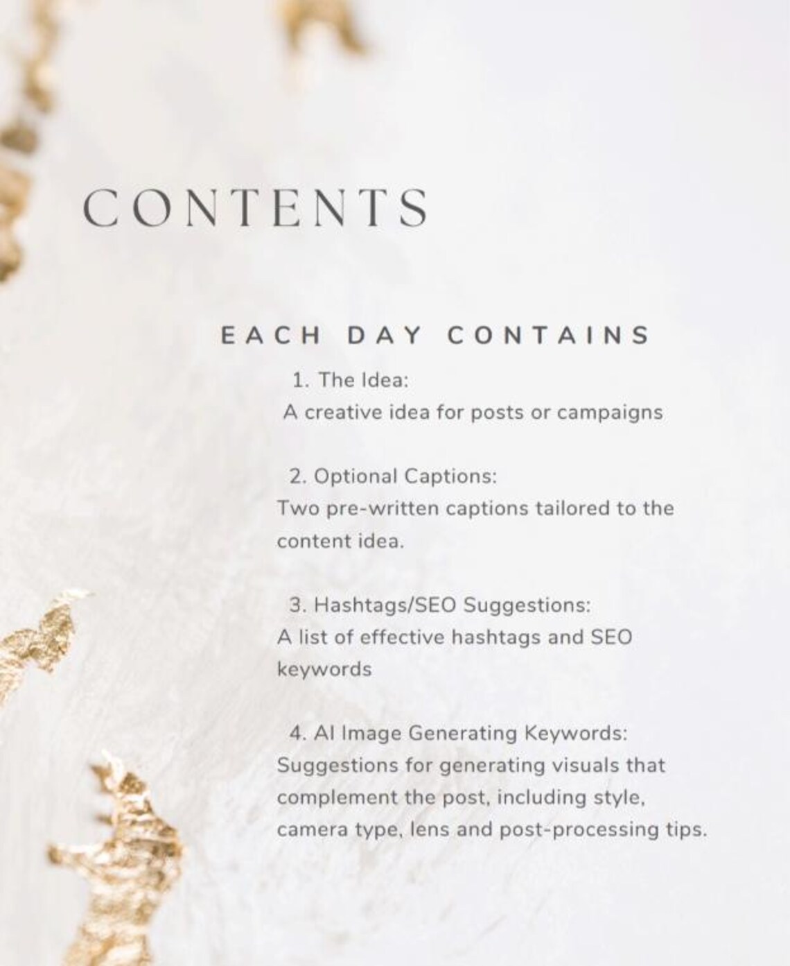 30 Day Content Planner - Elegant Content Planner - the Social Media ...